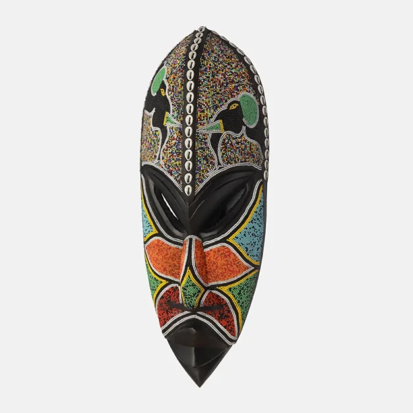 BEADS AND COWRIES OBLONG MASK - Chase Destiny
